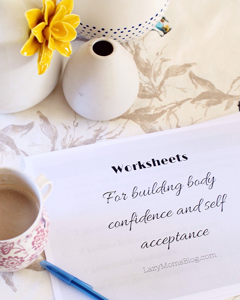Worksheets for building body confidence and self acceptance - Joanna ...